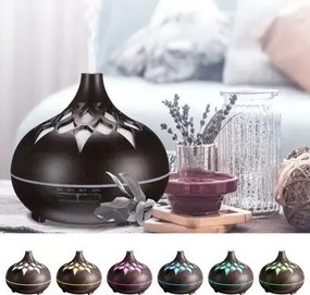 SIXTOL Palm tmavé dřevo / Aroma difuzer / 500ml / 12 W / Automatické v