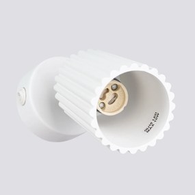 Sollux Lighting Nástěnné svítidlo KARBON bílé s vypínačem