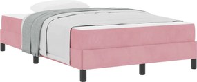 Postel s boxspringem s matrací Růžová 120 x 190 cm textil 3398682