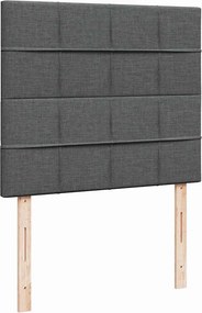 Box spring postel s matrací tmavě šedá 120x190 cm textil 3291996