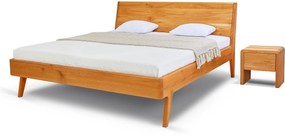 Postel dvoulůžko Postelia LAGO Dub 160x200 - dřevěná designová postel z masivu