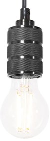 Toolight Toolight, závěsná stropní lampa 1xE27 APP342-1CP, černá, OSW-08409