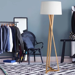 Dřevěná stojací lampa Salino B 50 Dřevo