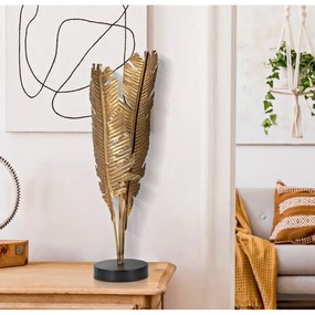 Stolní lampa ve zlaté barvě (výška 65 cm) Palm – Mauro Ferretti