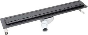 Sprchový žlab SAT 65 cm nerez černý ZLAB70NRZBL