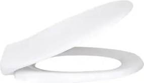 MSV WC prkénko bílé / Duroplast Thermodur / Soft close / Nerezové pant