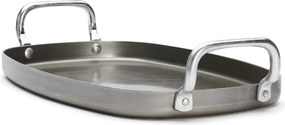 Oválná pánev ke grilování Plancha de Buyer MINERAL B 38x26cm hladká