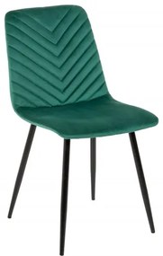 Zelená sametová židle Amazonas