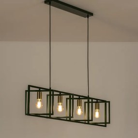 Závěsné zelené svítidlo nad stůl Boston Loft Green 110
