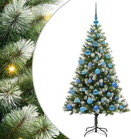 Umělý vánoční stromeček s umělým sněhem 150 LED Teplá bílá 3395440