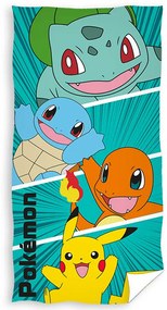 Carbotex DĚTSKÝ BAVLNĚNÝ RUČNÍK POKEMON 70X140 CM VZOROVANÁ