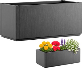 Květináč Ethica antracitová plast 80x36x36cm