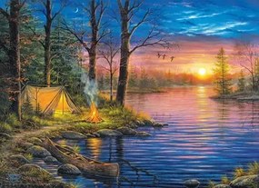 EUROGRAPHICS Puzzle Večerní mlha / 1000 dílků / 68 x 48 cm