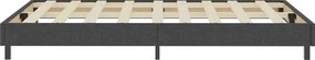 Postel boxspring šedá textil 120 x 200 cm 287455