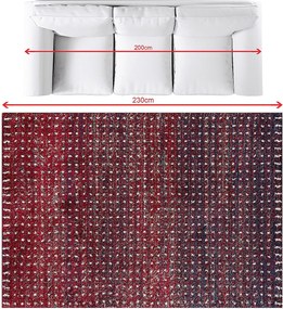 Koberec Royal cherry red/navy 160x230 cm