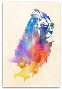 Gario Obraz na plátně Lev s brýlemi - Robert Farkas Rozměry: 40 x 60 cm