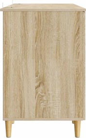 Stůl s policí Dub sonoma 142,5 x 50 x 75 cm Kompozitní dřevo 3414596