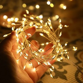 Vánoční LED nano řetěz, teplá bílá, 5m, 500 LED