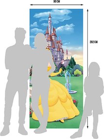 Dětská vliesová fototapeta na zed' Kráska a Zvíře, Disney | 90 x 202 cm | DFTDNV 5412