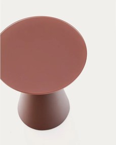 Kulatý odkládací stolek se skleněnou deskou ø 30 cm Wilshire – Kave Home