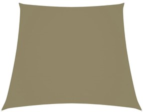 Stínicí plachta oxfordská látka lichoběžník 2/4 x 3 m béžová 135186