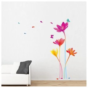 Sada samolepek Ambiance Rainbow Flowers