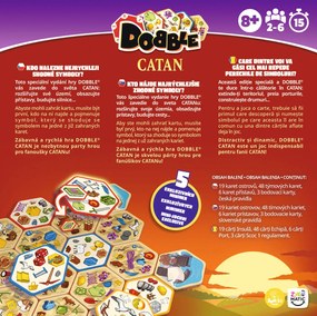 ASMODEE Hra postřehová Dobble Catan CZ *SPOLEČENSKÉ HRY* asdobcat08m