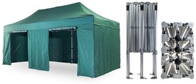 Nůžkový párty stan 4x6 m /6 noh TENTino BIG HEXAGON EXTREME Barva opláštění: 9A - ZELENÁ