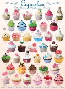 EUROGRAPHICS Puzzle Dortíky (Cupcakes) / 1000 dílků / 48,9 × 67,6 cm