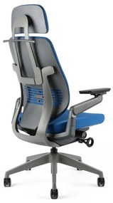 Kancelářská ergonomická židle Office Pro KARME — více barev, s podhlavníkem a područkami Zelená F01