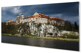 akrylový obraz Krakow castle River 125x50 cm