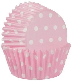 Cukrářské košíčky na muffiny růžové s puntíky 60 ks Isabelle Rose (ISABELLE ROSE)