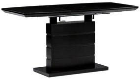 Jídelní stůl 110 + 40 x 70 x 76 cm  AUTRONIC HT-420 BK černá