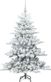 Umělý Skládací Vánoční Strom s stojanem Bílá 150 cm PVC a ocel 3397708