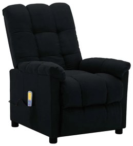 Masážní křeslo černé textil 289808