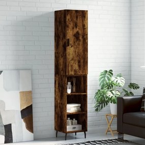 Skříň highboard kouřový dub 34,5 x 34 x 180 cm kompozitní dřevo 3198998