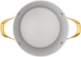 Elmich Nepřilnavý keramický hrnec Zen Ø 20 cm (3 l) - krémovo zlatá