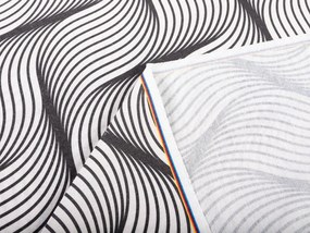 Biante Dekorační závěs PML-042 Černo-bílé vlnění 145x170 cm