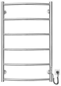 Mario-Radiators Koupelnový žebříkový radiátor CLASSIC 100W/230V 81x53cm nerez/lesklý chrom pravá 2.3.0115.10.P
