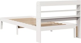 Rám postele s čelem bílý 75 x 190 cm masivní borovice 3306773