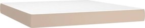 Box spring postel s matrací cappuccino 160x200 cm umělá kůže 3137676