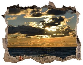 Wallmuralia Nálepka fototapeta 3D Západ slunce na moři 95x64 cm