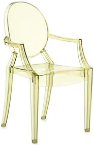 Kartell - Židle Louis Ghost, žlutá