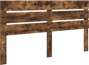 Rám postele Kouřový dub 200 x 200 cm Masivní borové dřevo 3411708