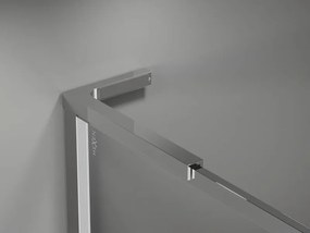 Mexen Kioto-F L, sprchová zástěna s rámem 100 x 202 cm, 8 mm čiré sklo, chromový profil, 800-100-174-01-00