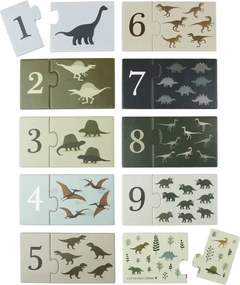 Počítání puzzle: dinosaurus