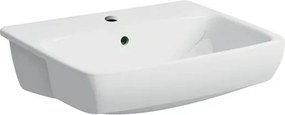 Geberit Selnova Square polozápustné umyvadlo selnova 55x44 cm otvor pro baterii uprostřed 501.467.00.7