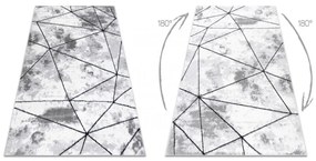 Kusový koberec Polygons šedý 80x150cm