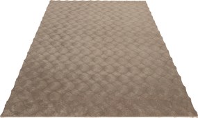 Obsession, Kusový koberec Diamond Cut 800 Taupe, 80x150, hnědá, ložnice