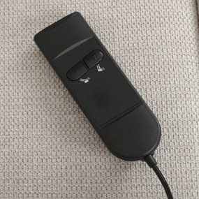 Elektrické polohovací TV křeslo NORMAN - béžová látka